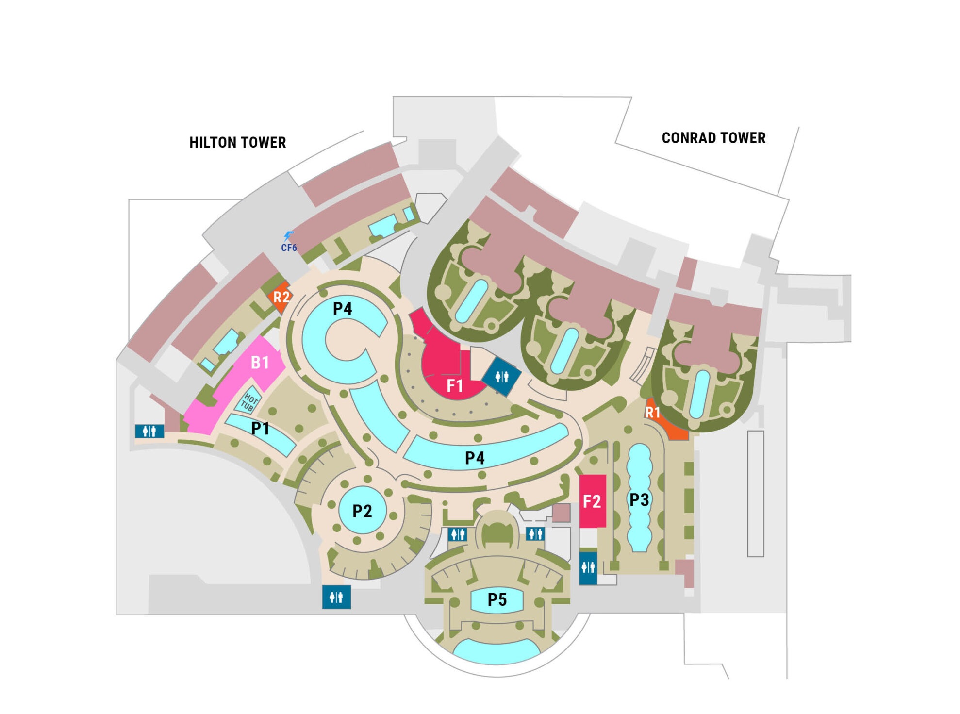 Las Vegas Casino | Property Map | Resorts World Las Vegas