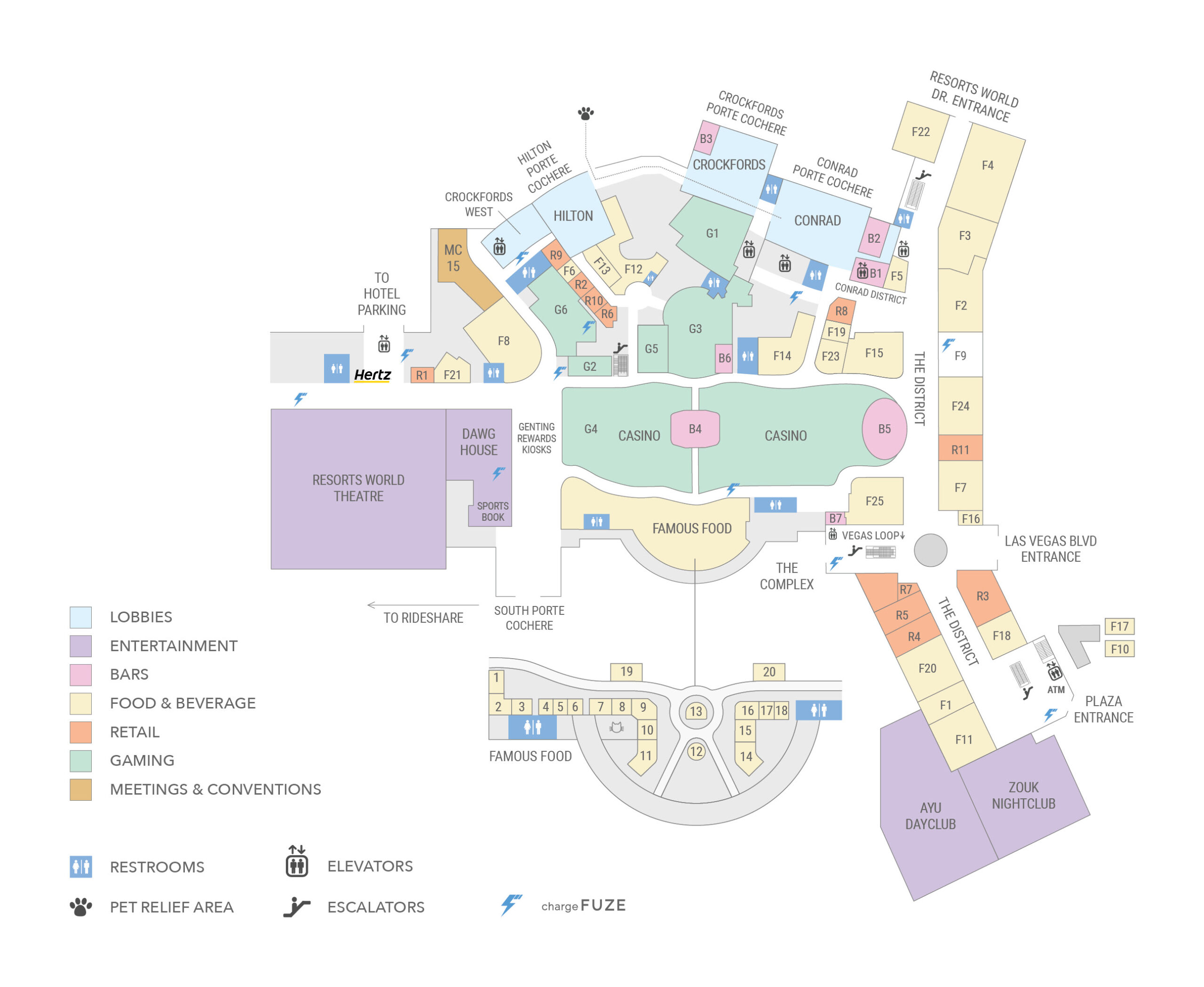 South Las Vegas Strip Map Las Vegas Strip Map