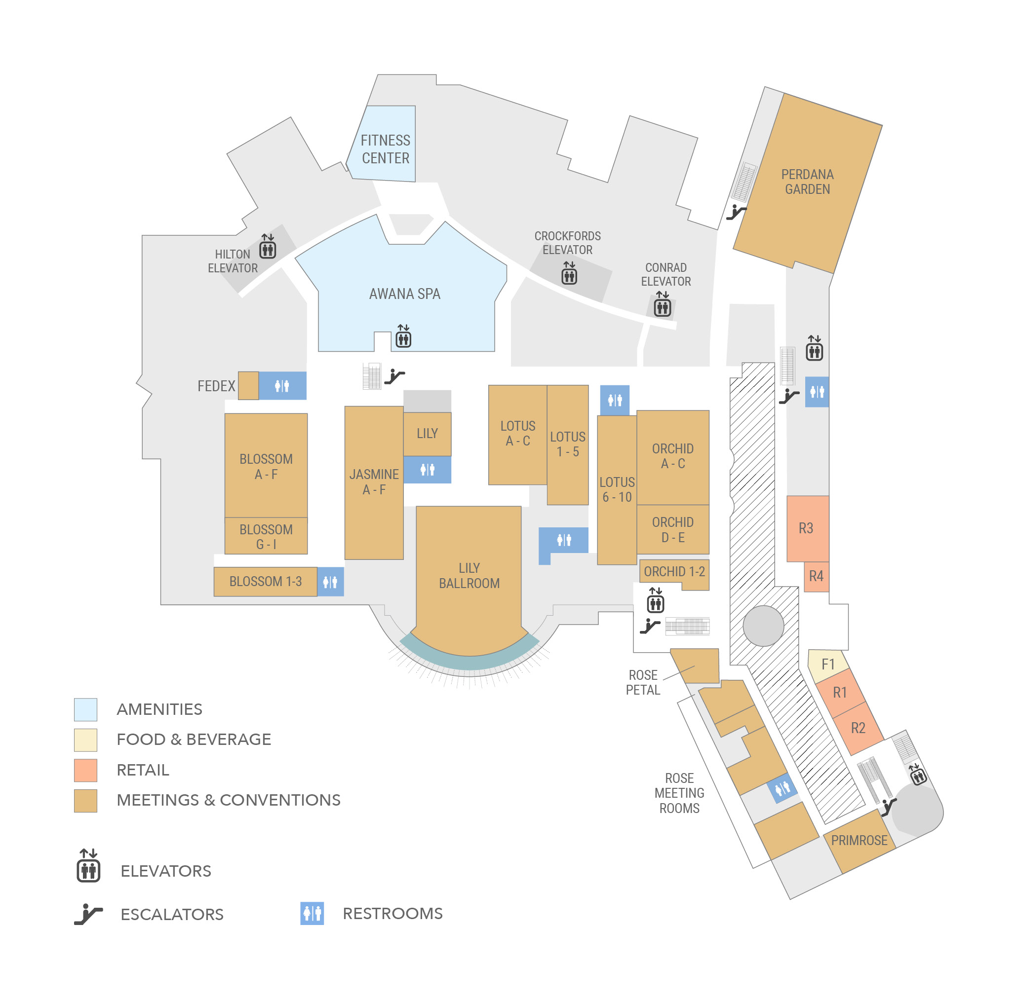 Las Vegas Casino | Property Map | Resorts World Las Vegas