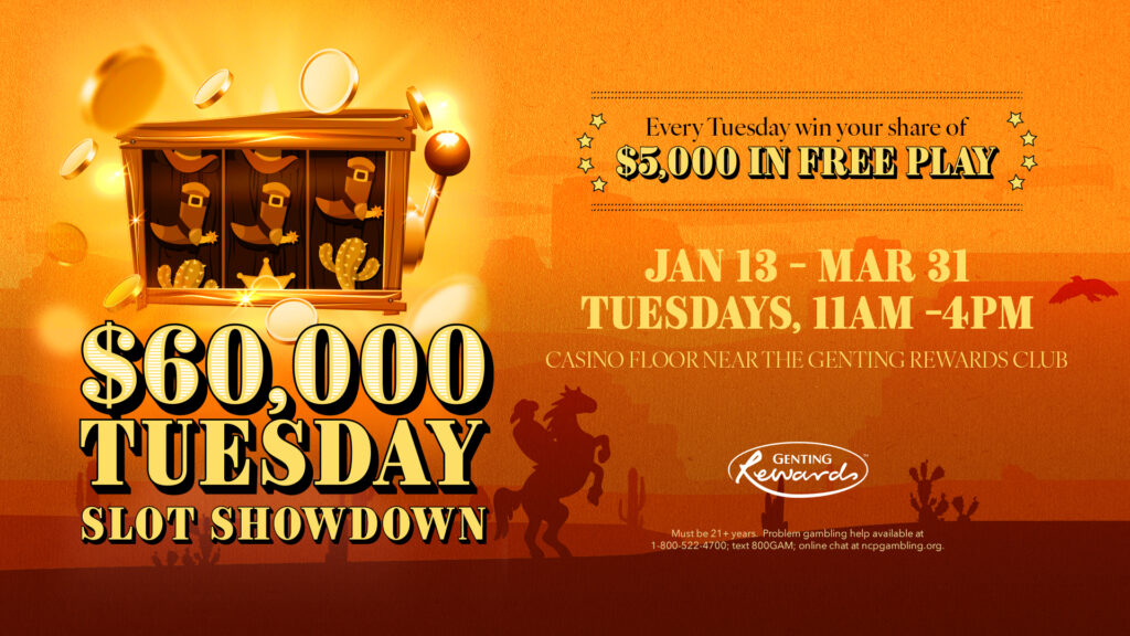 $60,000 Tuesday Slot Showdown Tournament | Resorts World Las Vegas